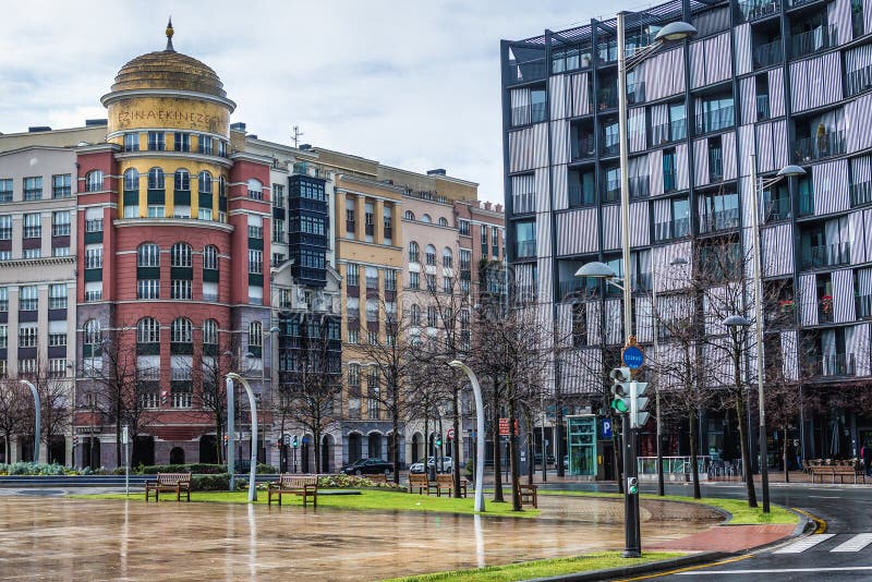 Bilbao in Spain editorial stock image. Image of residential - 180630204