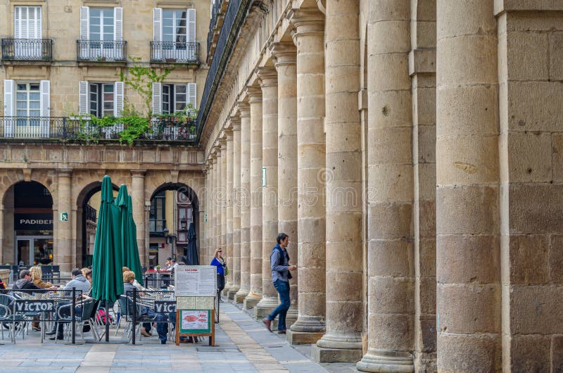 Terrace Bar Square Bilbao Spain Stock Photos - Free & Royalty-Free ...