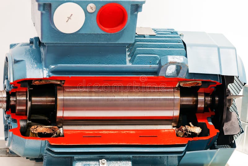 Anker des Elektromotors stockfoto. Bild von ring, feld - 118174626