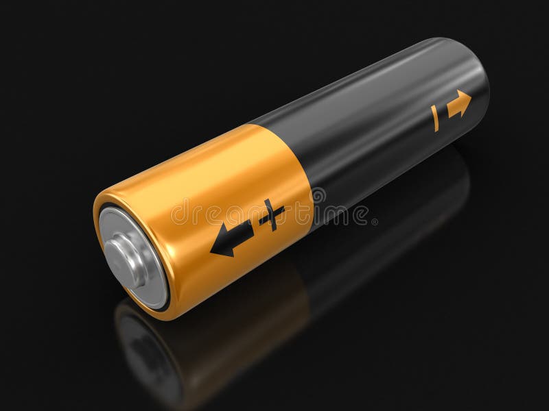 Bild 3d der Batterie stock abbildung. Illustration von elektrizität ...