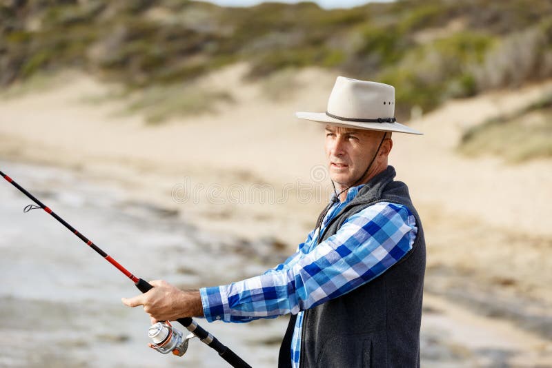 Bild des Fischers stockfoto. Bild von lächeln, fischer - 64018108