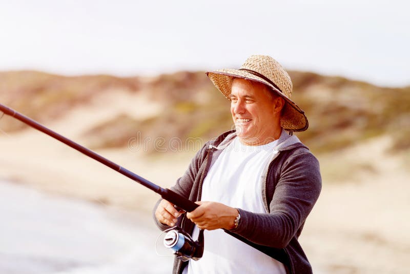 Bild des Fischers stockfoto. Bild von waten, frech, untiefe - 63443534