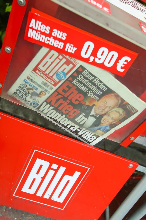 Bild newspapers editorial photo. Image of munich, tabloid - 92893916