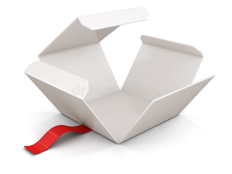 Bild von Open Paket stock abbildung. Illustration von geöffnet - 78664194