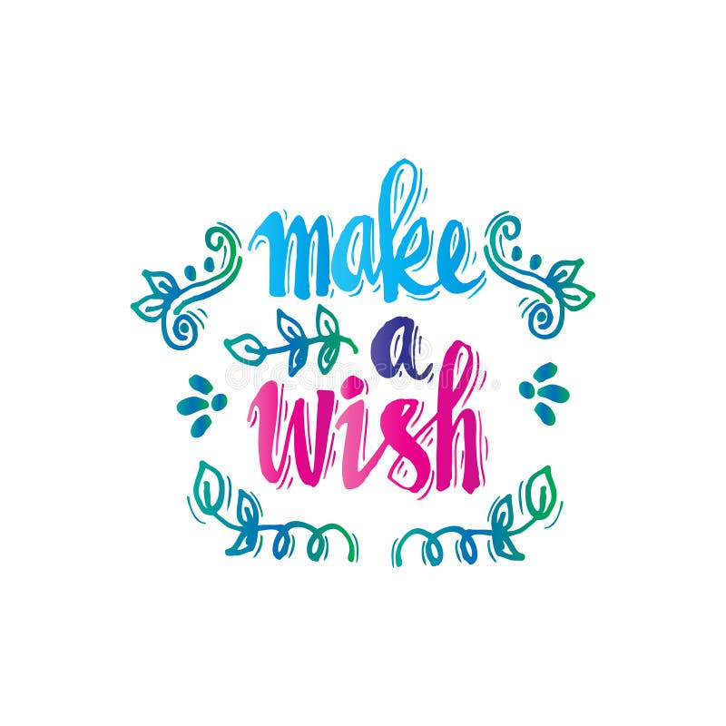 Bilden Sie einen Wunsch stock abbildung. Illustration von fall - 89822417