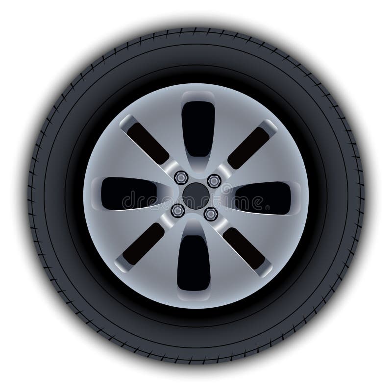 Bilder Av Hjul Och Gummihjul Av Bilar Vektor Illustrationer ...