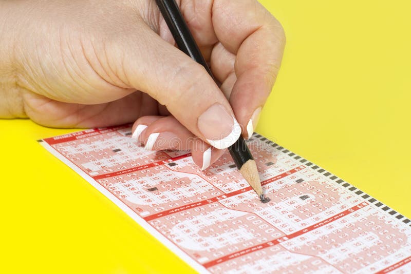 Bilhete De Enchimento Da Lotaria Imagem de Stock - Imagem de risco ...