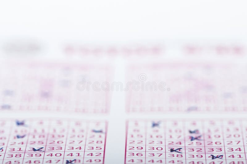 Bilhete de lotaria marcado foto de stock. Imagem de fortuna - 29600132