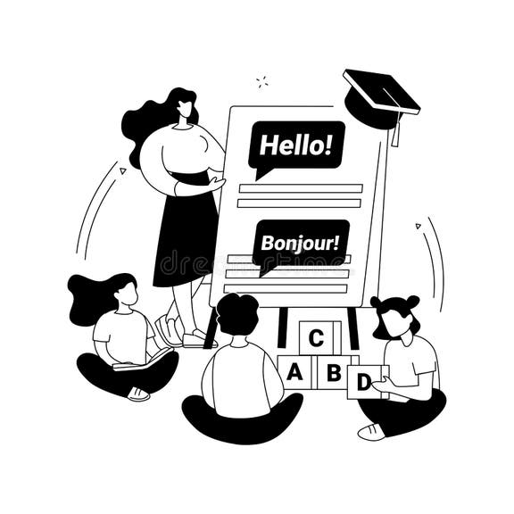 Bilingual Immersion Program Abstract Concept Vector Illustration Stock ...