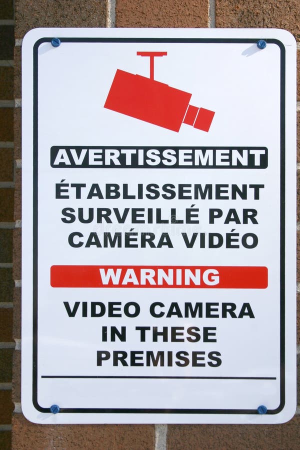 Bilingual sign stock photo. Image of limit, video, park - 71016