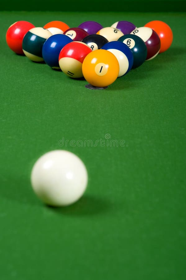 Biljart van Pool stock foto. Image of gevoeld, ballen - 5932346