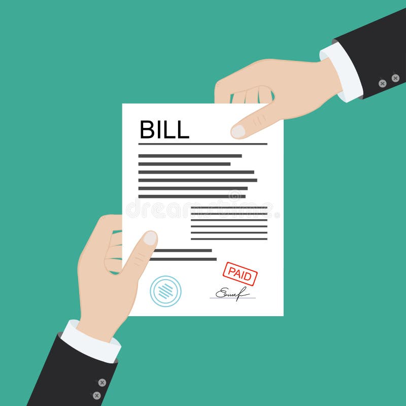 Bill vector art icon stock illustration. Illustration of bill - 140976854