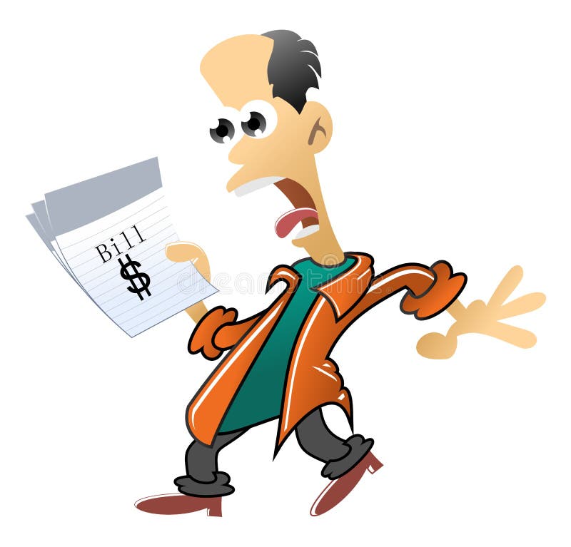 Bill stock illustration. Illustration of recession, finance - 22354013