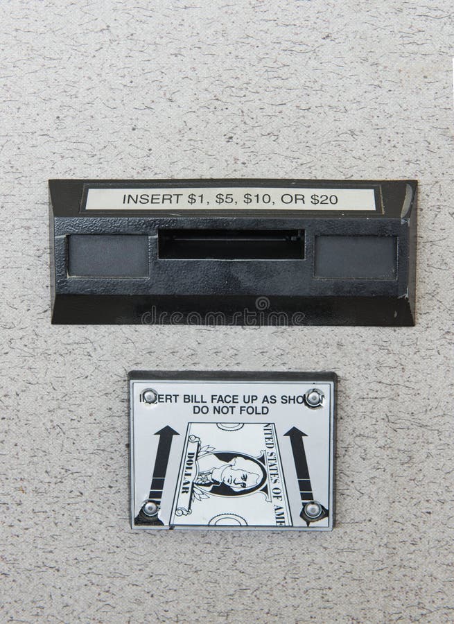 Bill Acceptor with a Red LED Backlight in Terminal To Pay for a Variety ...