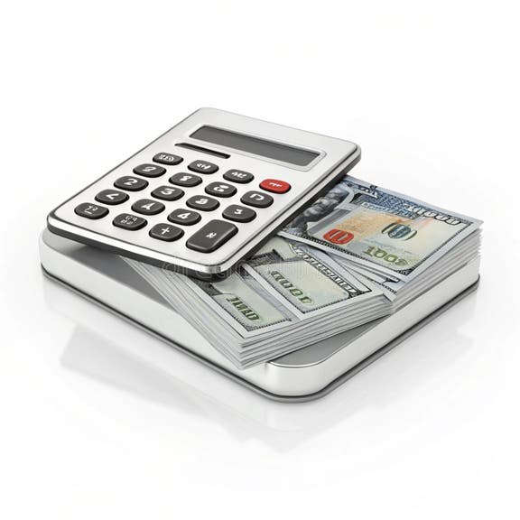 Bill Calculation 3D Icon stock illustration. Illustration of concept ...