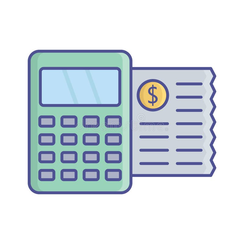 Bill Check Flat Vector Icon Which Can Easily Modify or Edit Stock ...