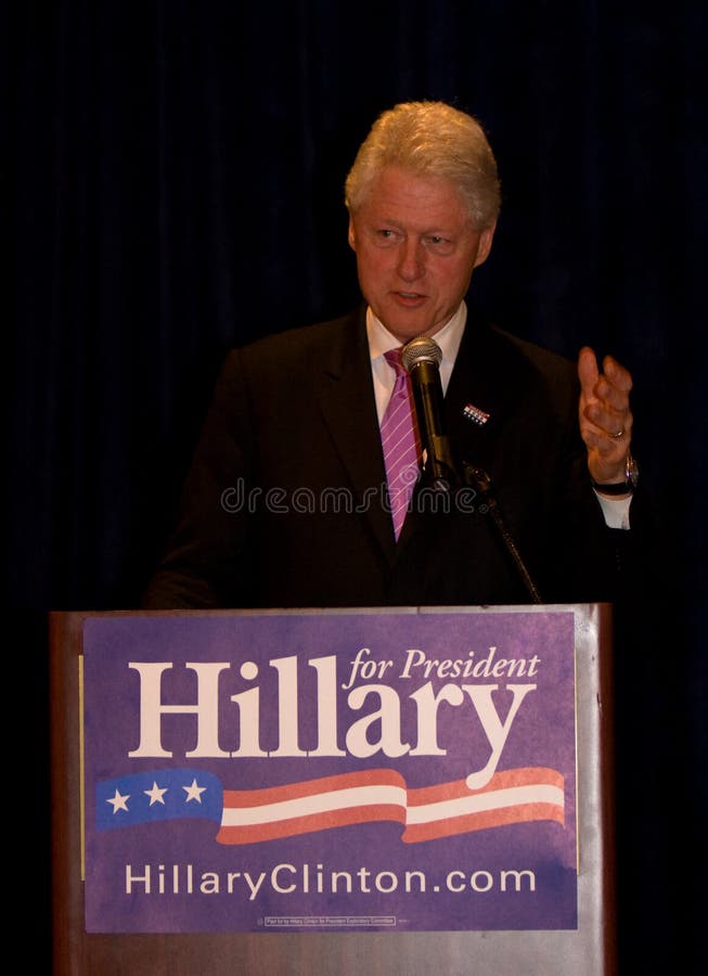 Bill Clinton Hillary Campaign Editorial Image - Image of campaign ...