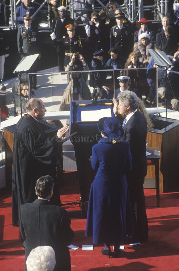 Bill Clinton on Inauguration Day Editorial Photo - Image of historic ...
