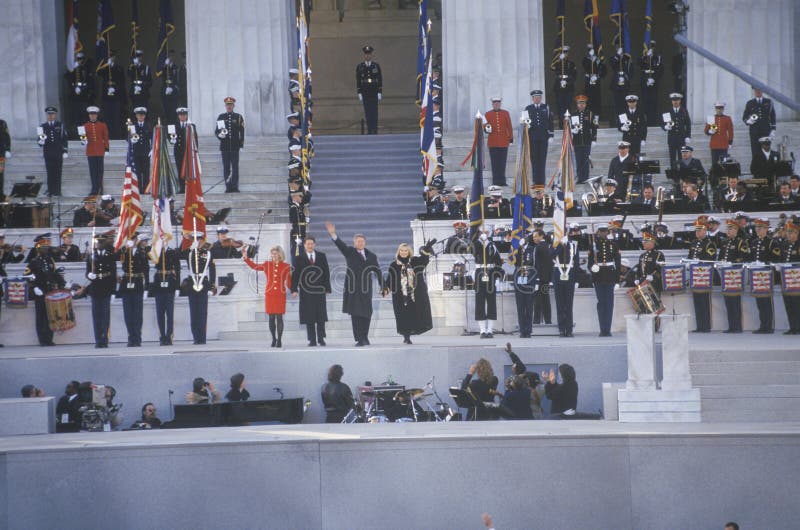 Bill Clinton at Lincoln Memorial Editorial Stock Photo - Image of ...