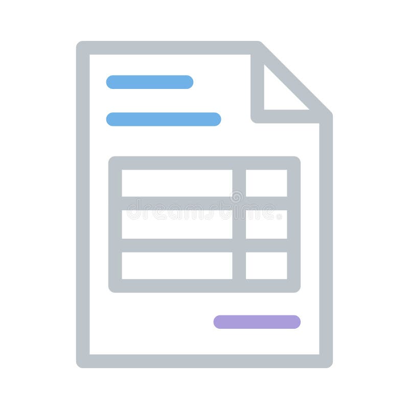 Bill icon stock vector. Illustration of invoice, receipt - 100494029