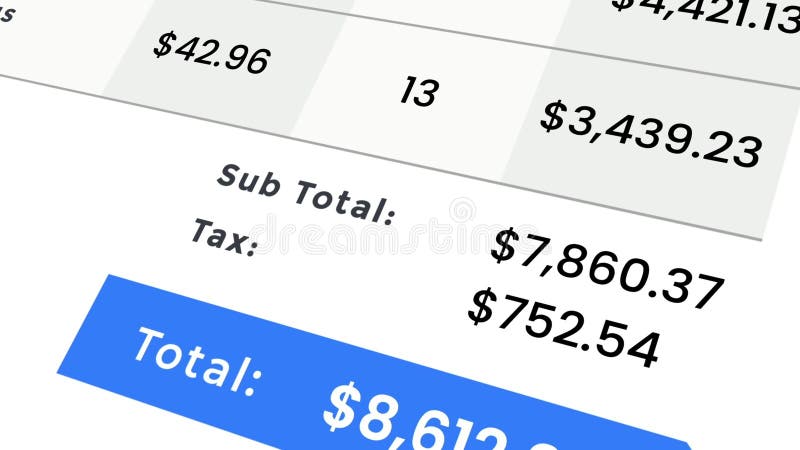 Bill Counter of Scrolling and Checking Receipt or Statement Discovering ...