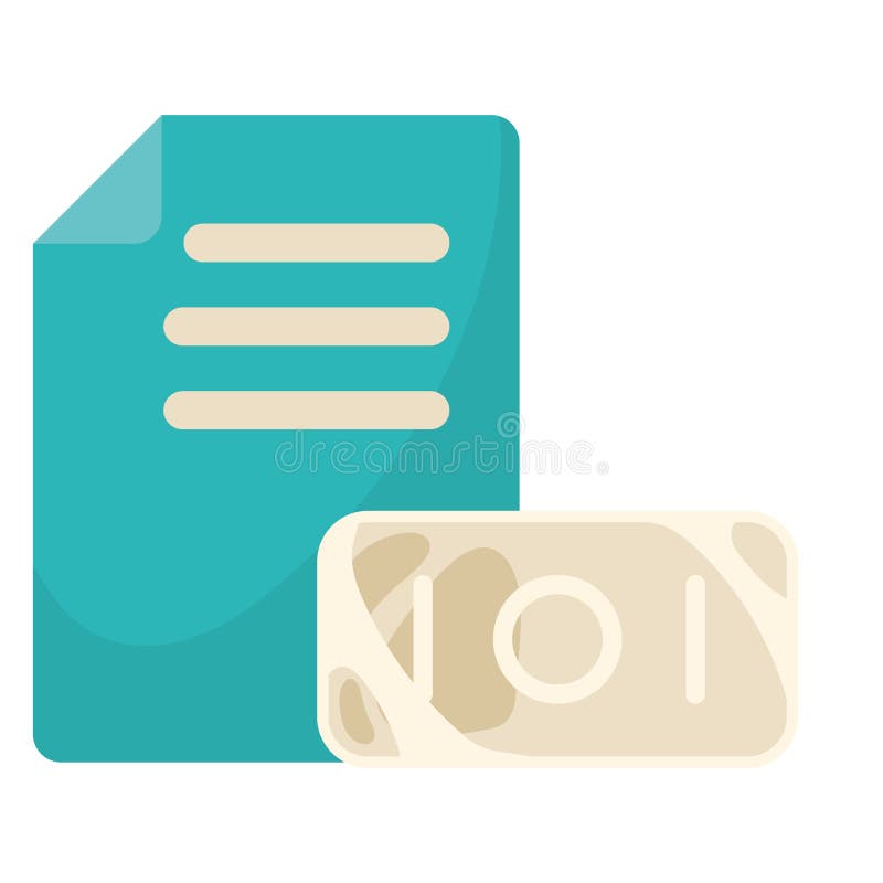 Bill and Document Glassmorphism Stock Vector - Illustration of ...