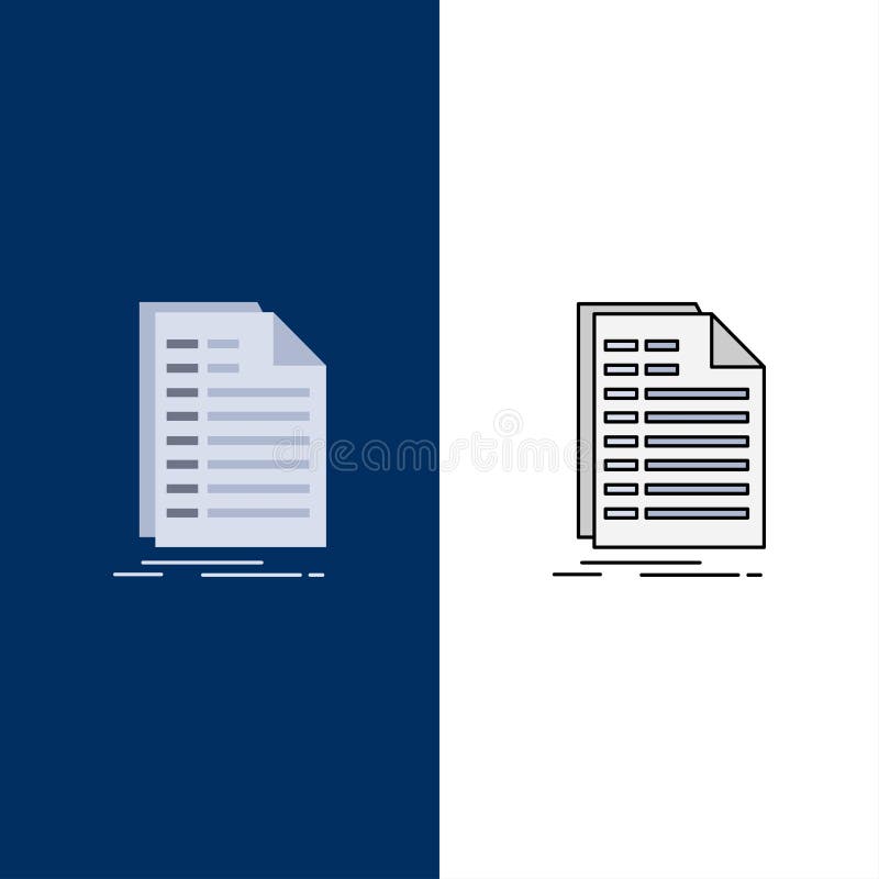 Bill, Excel, File, Invoice, Statement Flat Color Icon Vector Stock ...