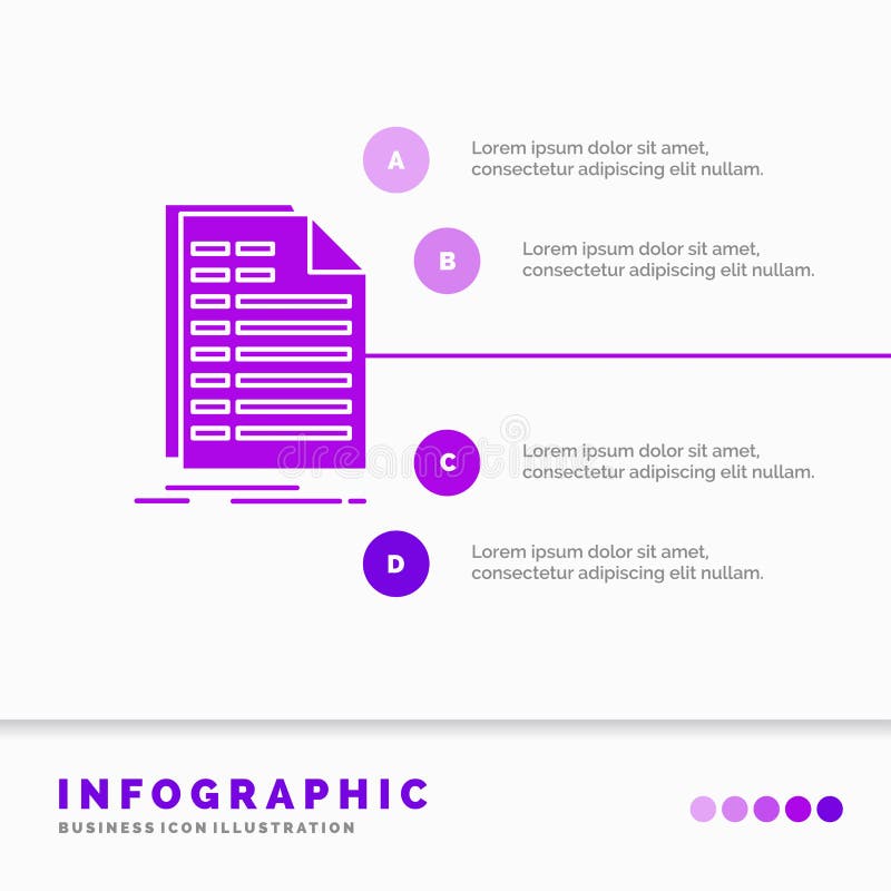 Bill, Excel, File, Invoice, Statement Infographics Template for Website ...