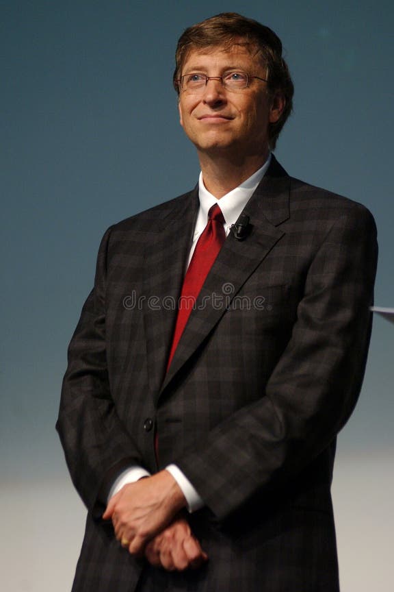 Bill gates editorial image. Image of glasses, smile, speech - 18233040