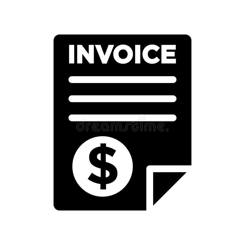 Bill Icon Vector Design Template Basic RGB Stock Vector - Illustration ...