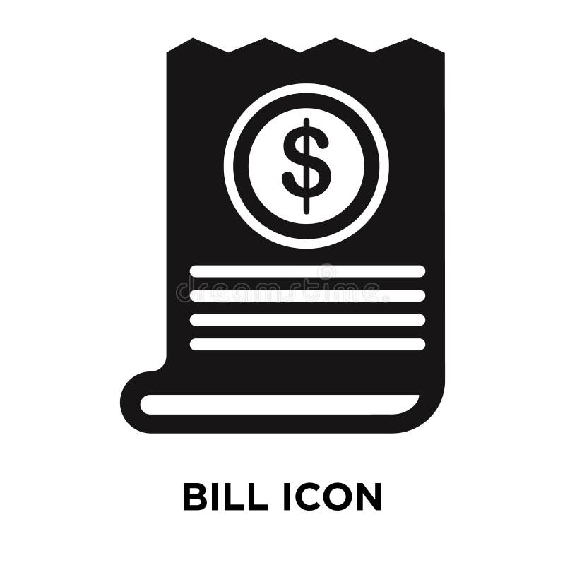 Bill Icon Vector Isolated on White Background, Logo Concept of B Stock ... Bill Icon Vector Isolated on White Background, Logo Concept of B Stock ...
