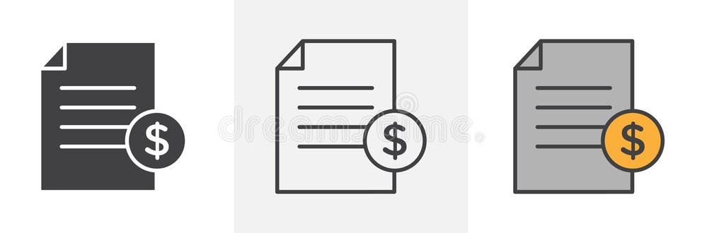 Bill paid icon vector stock vector. Illustration of data - 348467583