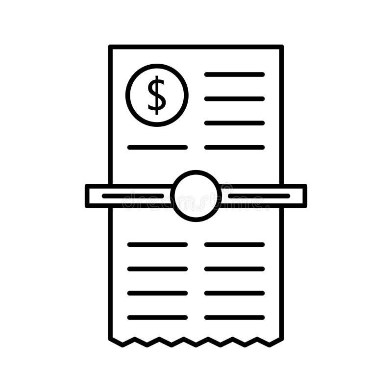 Bill Receipt Flat Vector Icon Which Can Easily Modify or Edit Editorial ...