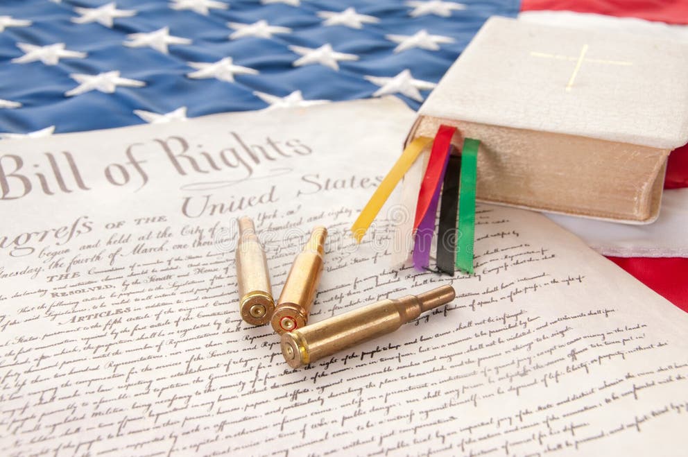 Bill of Rights by Bible and Bullets Stock Image - Image of ammo, rights ...