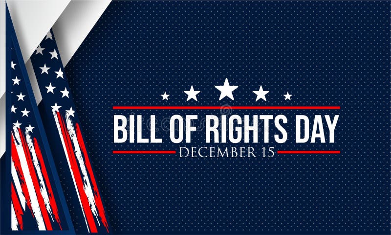 Bill of Rights Day Vector Background Stock Illustration - Illustration ...