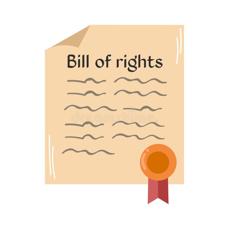 Bill of Rights Icon Clipart Logtotype Isolated Vector Illustration ...