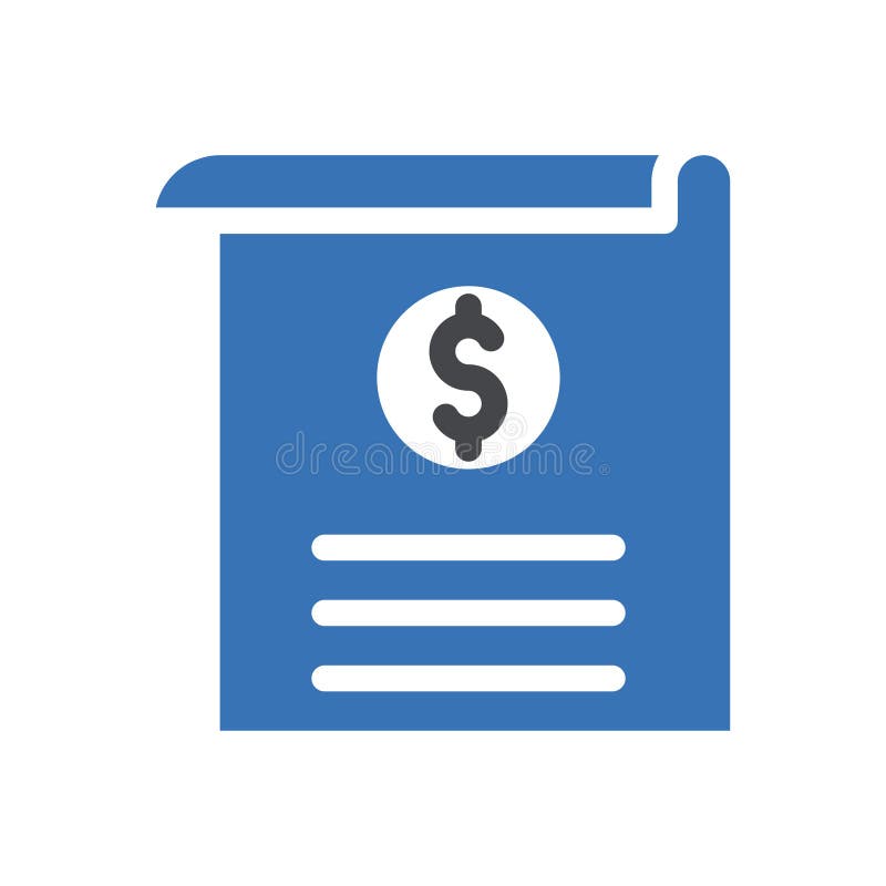 Bill stock vector. Illustration of invoice, money, business - 216207675