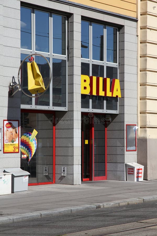 Billa supermarket store editorial image. Image of 2018 - 113239595