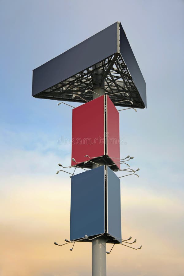 Triangle billboard stock image. Image of advert, clear - 21558447