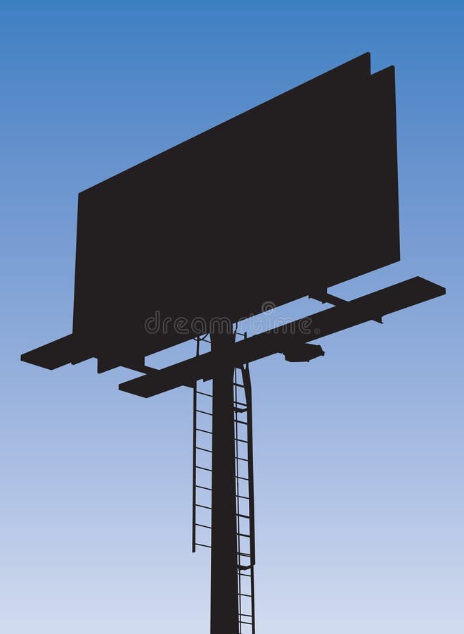 Billboard Sign stock vector. Illustration of promotion - 15946392