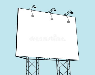 Billboard stock vector. Illustration of cartoon, communication - 18889142