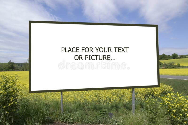 Billboard stock photo. Image of countryside, board, farm - 2427544