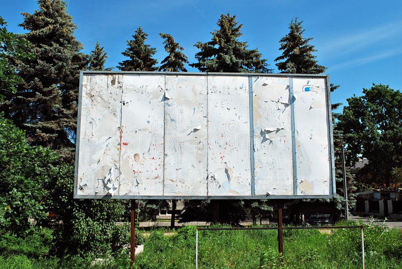 Billboard abandoned stock photo. Image of poster, billboard - 94171270