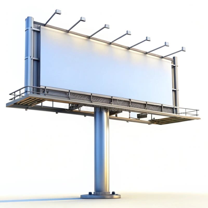 Billboard ads 3D stock illustration. Illustration of graphics - 356566280