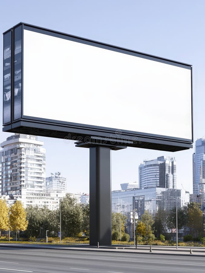 Billboard Advertisement on a Roadside Promoting a Product or Service in ...