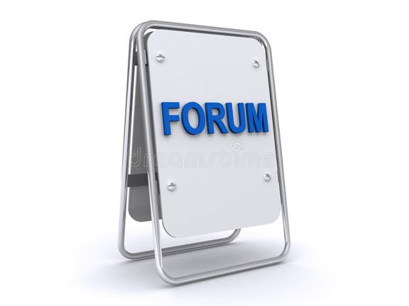 Billboard Advertising Forum Stock Illustration - Illustration of ...