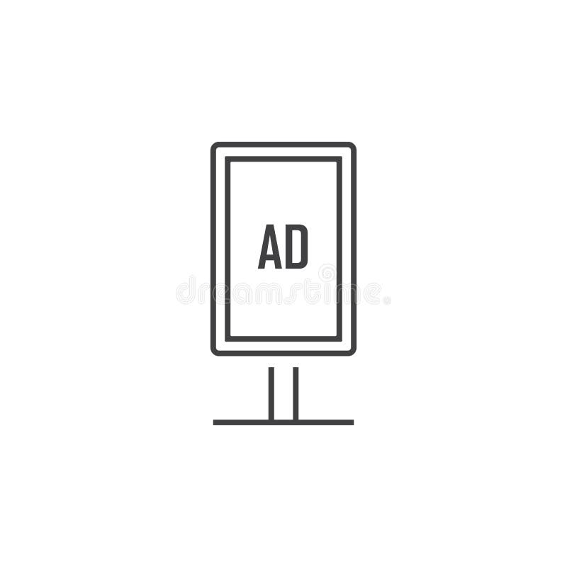 Billboard, Advertising Icon. Element of Marketing and Advertising Icon ...