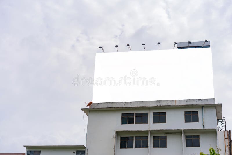 Billboard or Advertising Poster on Building for Advertisement Concept ...