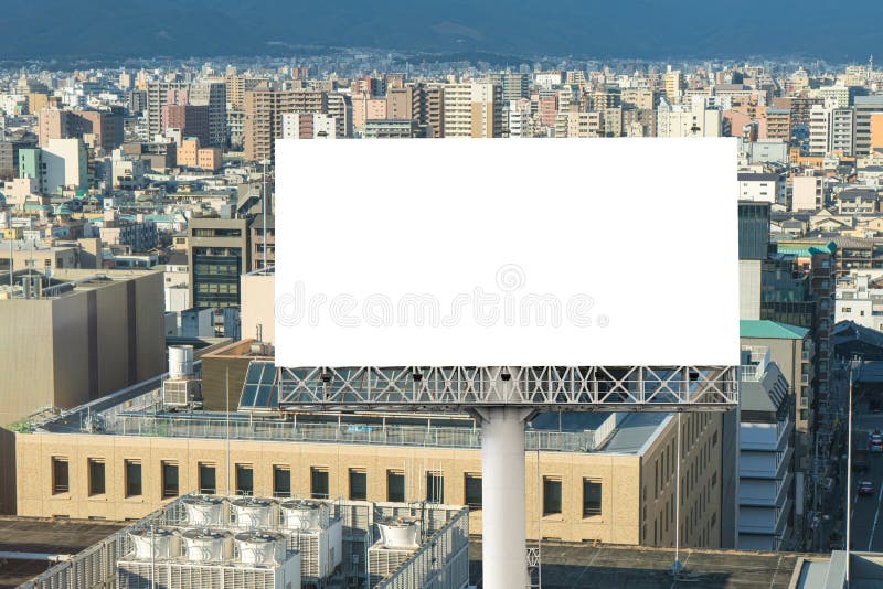 Billboard or Advertising Poster on Building for Advertisement Concept ...