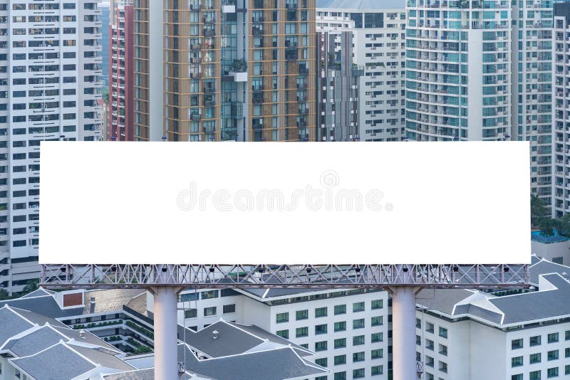 Billboard or Advertising Poster on Building for Advertisement Concept ...